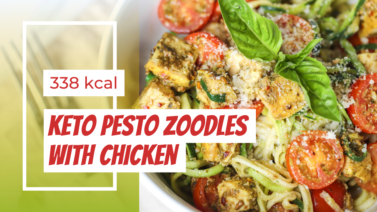 How to Make Simple Keto Pesto Zoodles With Chicken